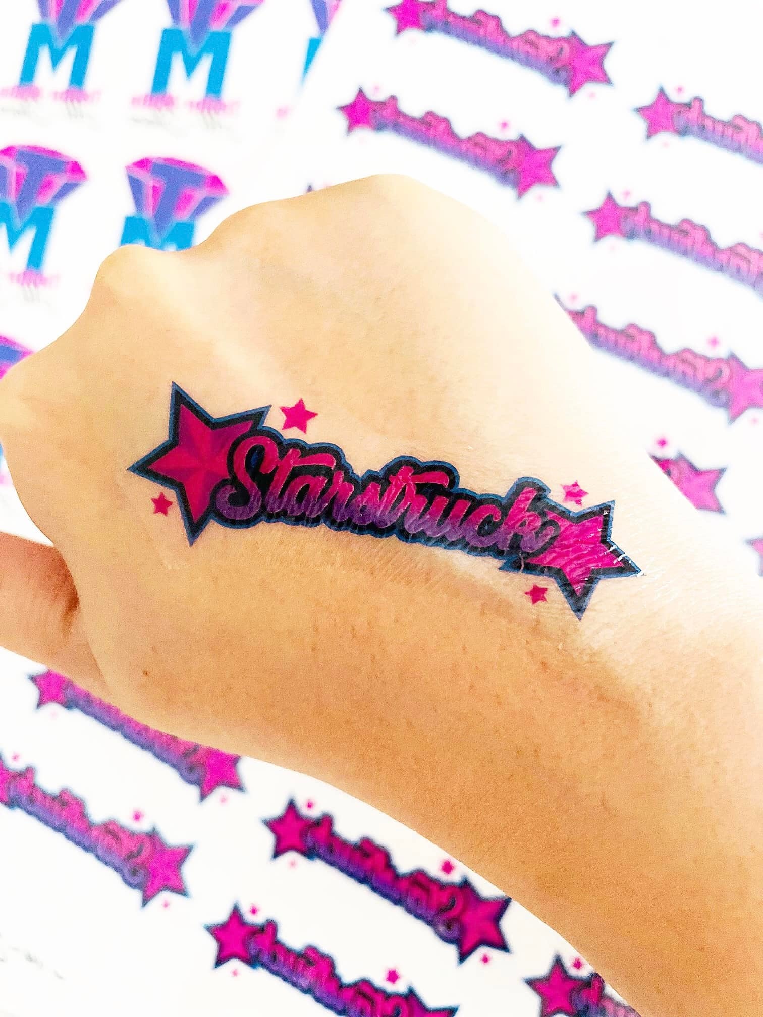 CUSTOM Team Logo/Image Temporary Tattoos - Sheet of 35 – Itty Bits Designs