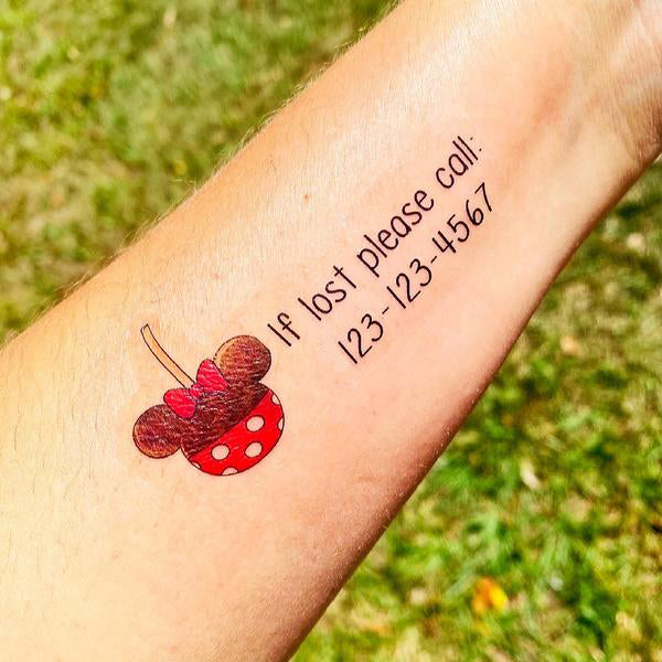 CUSTOM - ANY THEME Contact Phone Number Tattoos – Itty Bits Designs